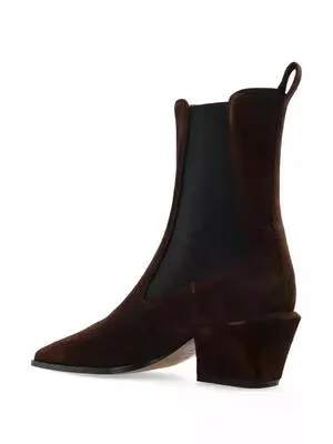 Paris Texas Pointed-toe Block-heel Boots