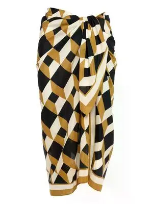 ERES Vibration Silk Pareo Skirt - Black