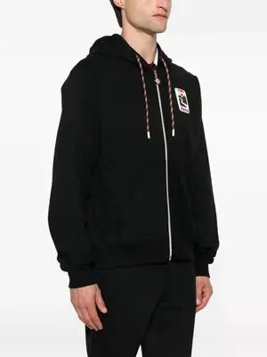 Casablanca Logo-patch Zip-up Hoodie