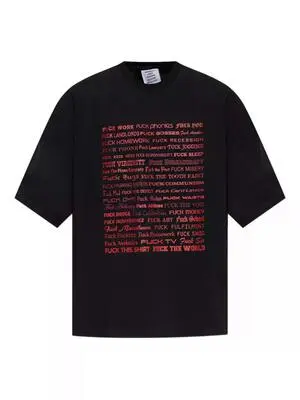 Vetements Slogan Print T-shirts For Women