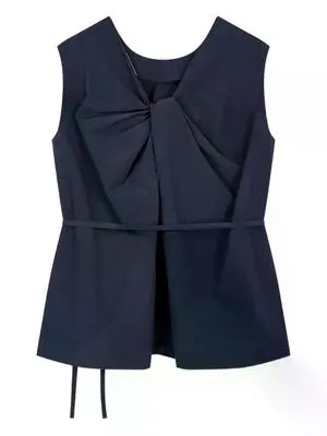 STUDIO TOMBOY Twisted Pleated Blouse - Blue