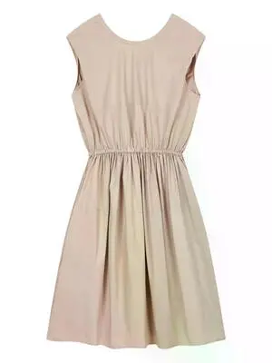 STUDIO TOMBOY Twisted Neckline A-line Dress - Neutrals