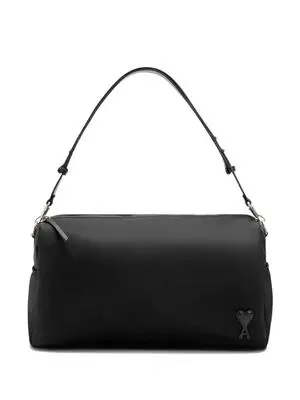 AMI Paris Marcel Large Shoulder Bag - Black