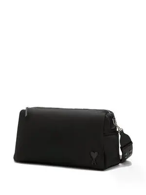 AMI Paris Marcel Large Shoulder Bag - Black