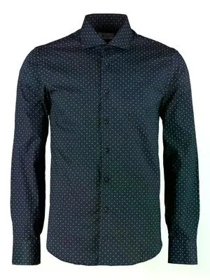 THE (ALPHABET) Printed Long-sleeved Shirt - Blue