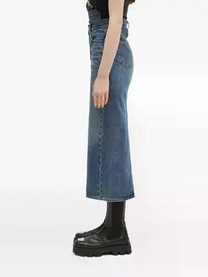 Fiorucci High-waisted Denim Midi Skirt