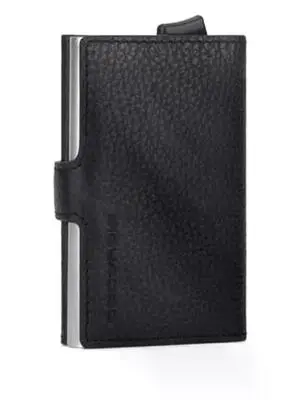PIQUADRO Leather Pop-up Cardholder - Black