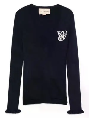 Valentino Garavani Wool V-neck Sweater
