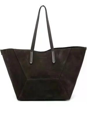 Brunello Cucinelli Suede Tote Bag - Brown