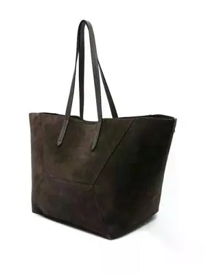 Brunello Cucinelli Suede Tote Bag - Brown