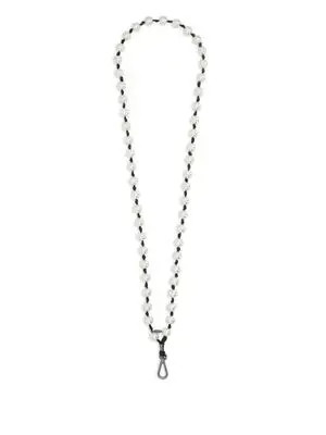 MAISON MICHEL Pearl Embellished Hat Strap