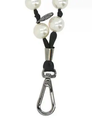 MAISON MICHEL Pearl Embellished Hat Strap