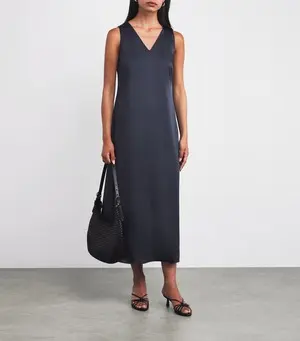 Max Mara Satin Maxi Dress