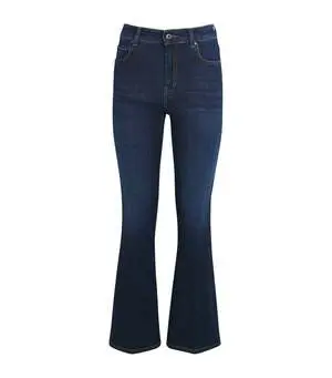 Max Mara Slim Cropped Flare Jeans