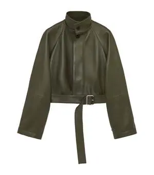 Loewe Lambskin Cropped Trench Coat