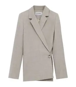 Loewe Wool Side-button Blazer