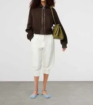 Loewe Suede Studded Bomber Jacket