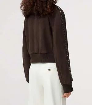Loewe Suede Studded Bomber Jacket