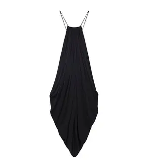 Loewe Silk Draped Midi Dress