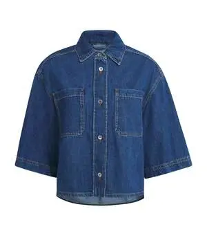 Women's Denim Shirts with Patch Pockets