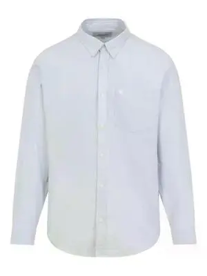 Carhartt Work In Progress L/s C-logo Oxford Pocket Shirt - Blue