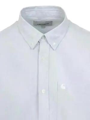 Carhartt Work In Progress L/s C-logo Oxford Pocket Shirt - Blue