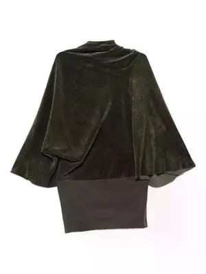 Rick Owens Concordians Cylinder Draped Bell-sleeve Top - Green