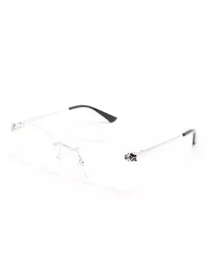 Cartier Logo-plaque Cat-eye Frame Glasses