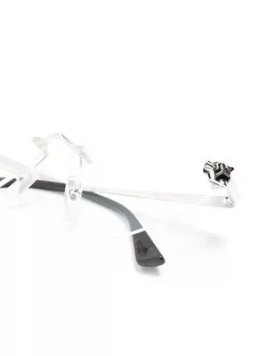Cartier Logo-plaque Cat-eye Frame Glasses