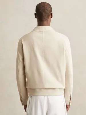 REISS Cotton-blend Button-through Jacket