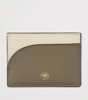 Mulberry Leather Compact Card Holder - Green