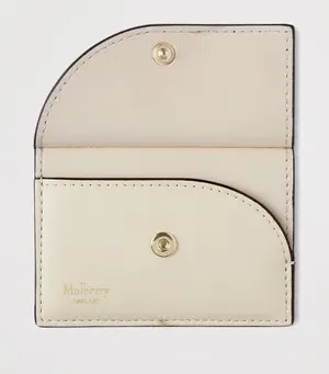 Mulberry Leather Compact Card Holder - Green