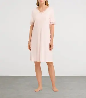Hanro Cotton Moments Nightdress - Neutral