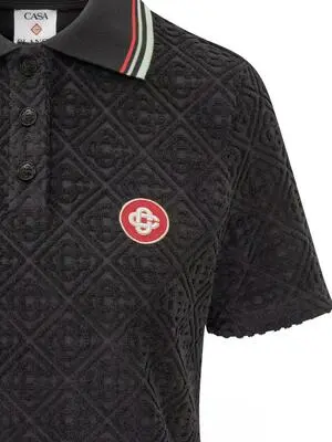 Casablanca Monogram Jacquard Polo Shirt