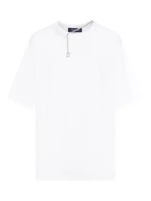 Sportmax Chain-Embellished Cotton T-Shirt 001