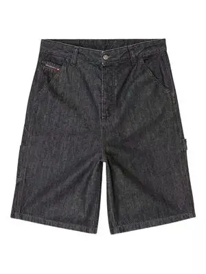 DIESEL® Utility Pocket Denim Shorts - Black