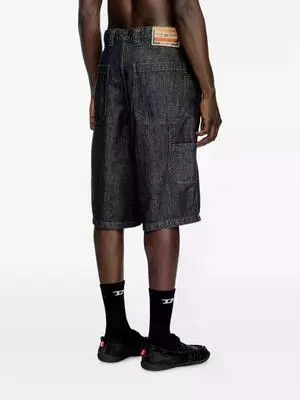 DIESEL® Utility Pocket Denim Shorts - Black