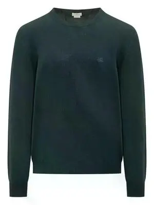 Etro Embroidered Crew-neck Sweater - Green