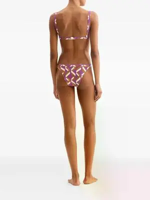 ERES Must Geometric-print Bikini Top - Purple