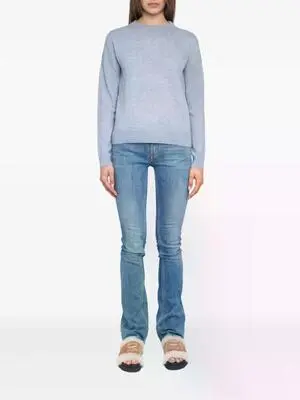 Zadig&Voltaire Cashmere Sweater With Heart Patches - Blue