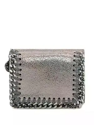 Stella McCartney Falabella Chain-trimmed Wallet - Silver