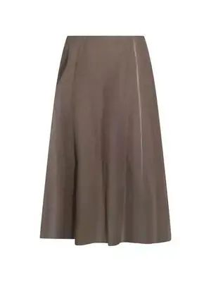 Brunello Cucinelli Contrast Stitching Skirts