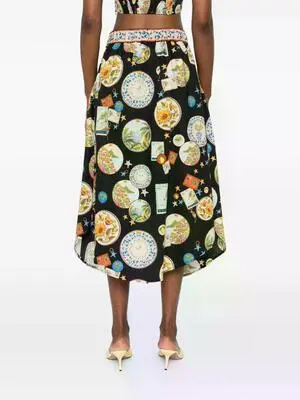 Farm Rio Printed Skirt - Black