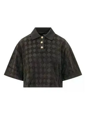 Amiri Textured-pattern Polo Shirt