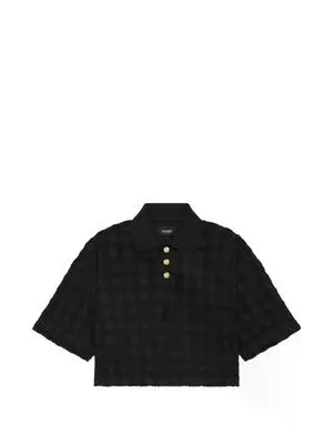 Amiri Textured-pattern Polo Shirt