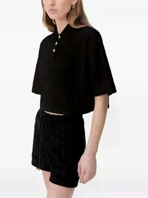 Amiri Textured-pattern Polo Shirt