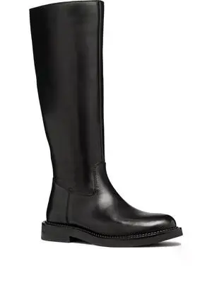 Geox Serilda Calf Leather Boots - Black