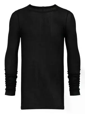 Rick Owens Ribbed Long-sleeve T-shirt - Black