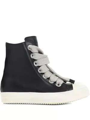 Rick Owens Jumbolace Leather High-top Sneakers
