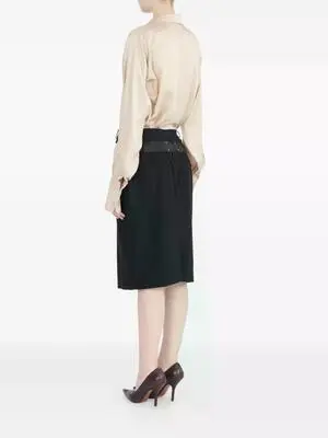 MAISON MARGIELA Pencil Midi Skirt - Black